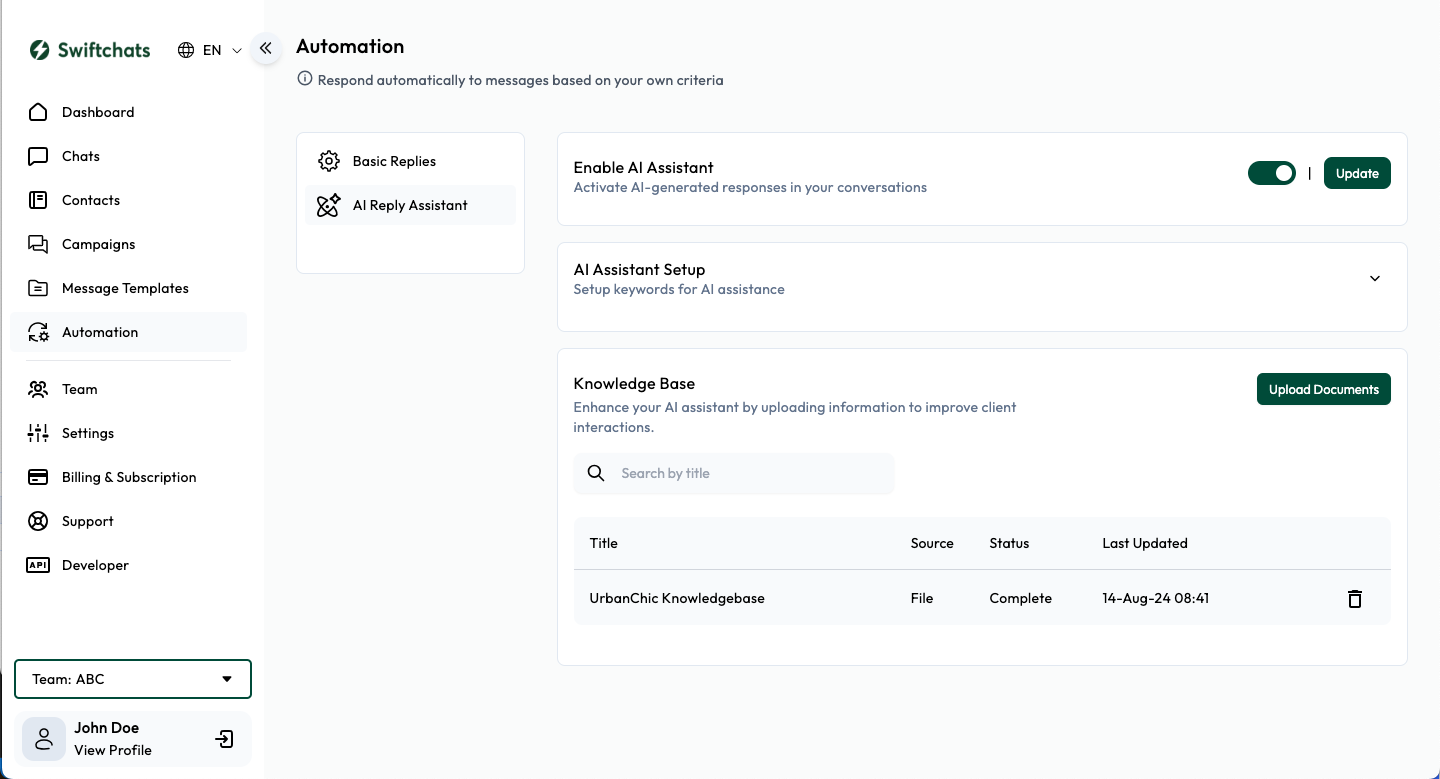 Whatsapp Ai Chat Automation Swiftchats Module By Axis96 Dev Codecanyon